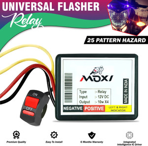 MIKANIX Front, Rear Flasher Indicator Light for Universal For Bike ...