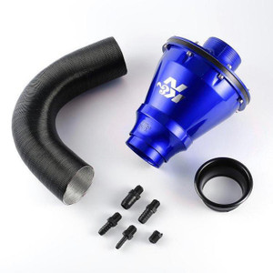 Auto MT BLUE K&N Apollo Flow Air Filter Universal Air Intake Kit System ...