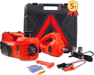 NUTRONICS TY-EHJ02 Electric Hydraulic Car Jak 5Ton Impact Wrench,LED ...