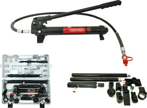 VOLTZ 10Ton Hydraulic Porta Power Jack Bodywork Repair Kit Vehicle Jack ...