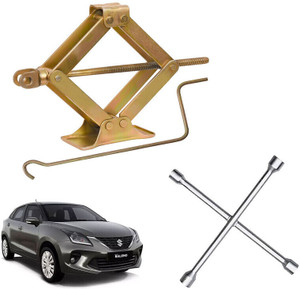 AUTO PEARL Scissor Jack & 4-Way Wheel Spanner (17x19x21x23 mm) for ...