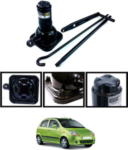 monolive Portable/Compact Design 2Ton Heavy Duty Black Spiral Jack For ...