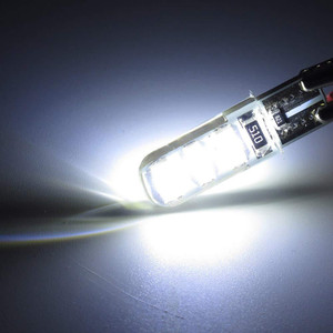 RohanEshop White 6 SMD Silica Gel LED Parking Bulb Light Universal for ...