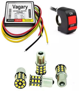 Vagary Universal 16 Mode Bike Hazard Flasher With Bulb Indicators & ON ...