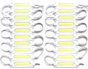 Steko 20 Pieces {WHITE} DC 12V 2 Watt Capsule Shape LED Module Light ...