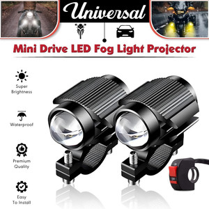 Moto Genius Universal Mini Drive LED Fog Light Projector Lamp For Car ...
