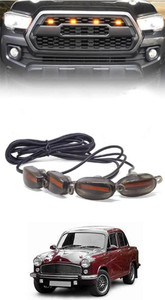 Etradezone 4 Pieces Smoked LED Lens Front Grille Running Light ...