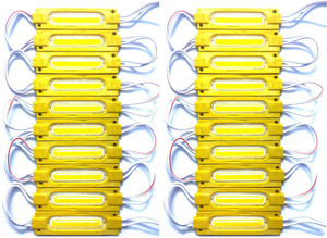 Steko 20 Pieces {YELLOW} DC 12V 2 Watt Capsule Shape LED Module Light ...
