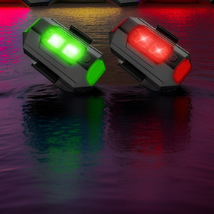 GUGGU R18_Bike light(2) Universal Rechargeable LED Drone Warning Lights ...