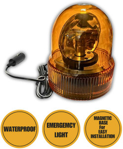 Autocastle YELLOW REVOLVING VIP/AMBULANCE/POLICE LIGHT,MAGNETIC FANCY ...
