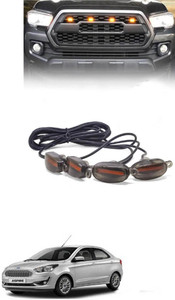 Etradezone 4 Pieces Smoked LED Lens Front Grille Running Light Figo ...