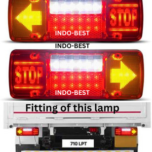 INDO-BEST Tata/Ashok Leyland 4 Chamber Stop Arrow LED 12V (Set) for ...
