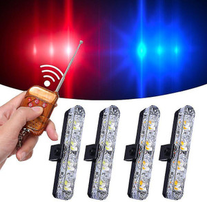 aksmit Wireless Remote Controller Car Police Flashing Warning Light ...