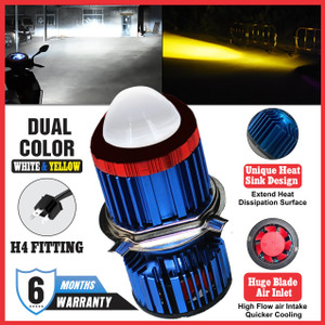 MIKANIX Super Bright H4 Fitting CYT Led Headlight Bulb | Dual Color ...