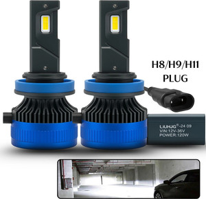 LIU HJG White LED 180 Watt H8/H9/H11 Fitting Headlight Bulb Headlight ...
