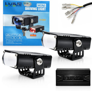 LIU HJG yellow white & devil Eye Slim fog light FOR CAR Fog Lamp Car ...