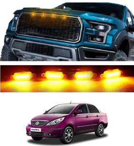 Trigcars Tata Manza Car Radiator Grill LED Light Set of 4 Dash Light ...