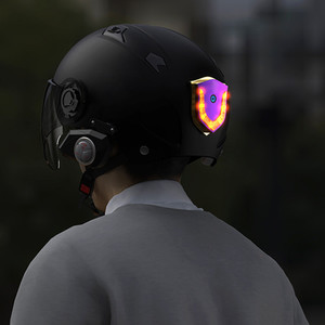 SRPHERE LED Motorcycle Helmet Light USB Rechargeable Cordless Riding ...