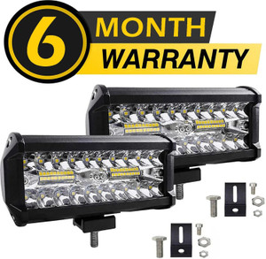 Flipkart SmartBuy 40 Led 7 inch Fog Light Triple Row Flood Spot Combo ...