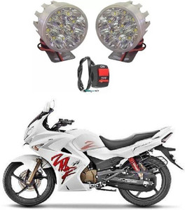 A2D 9 Led Small Fog Lamp Light Assembly White Set of 2 with Switch for ...