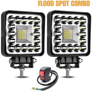 darkingwings 16 LED Square Fog Light Waterproof of 4 inch Lamp with ...