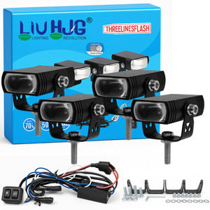 LIU HJG Yellow/White 80 Watt Waymaker Fog light With Wiring kit Fog ...