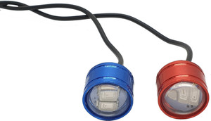 AutoPowerz DRL Strobe Light with Flashing Handle & Back Light Red ...