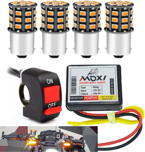 AMIRIDE Front, Rear, Side Flasher Indicator Light for Yamaha, Suzuki ...