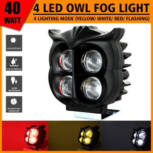 Otoroys 4 LED Owl shape Spotlights Fog Lights Hi/Low, Red Angle or ...