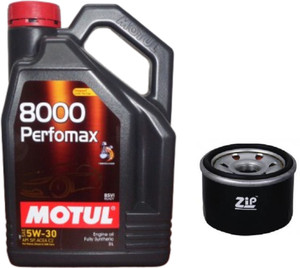 MOTUL 8000 Perfomax 5W-30 & Oil Filter Combo for Maruti WagonR(P/New ...