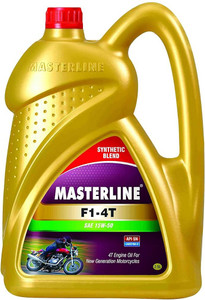 MASTERLINE LUBRICANTS F1 4T SAE 15W/50 SN Synthetic Blend Engine Oil ...