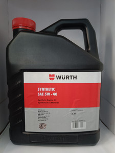 Wurth Synthetic SAE 5W40 3.5 LTR. Full-Synthetic Engine Oil Price in ...