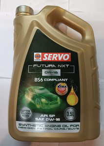 Servo FUTURA NXT 0W-16 Full-Synthetic Engine Oil Price in India - Buy ...