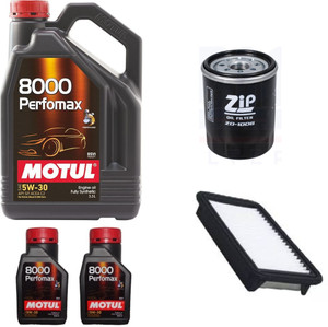 MOTUL 8000 Perfomax 5W-30, Oil & Air Filter Combo for Maruti SX4 ...