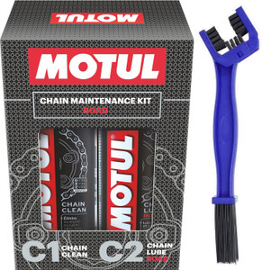 MOTUL Chain Cleaner C1 (150 ml) | Chain Lube Road C2 (150 ml) | Chain ...