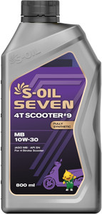 S-Oil 7 4T SCOOTER #9 MB 10W-30 Scooter Oil Full-Synthetic Engine Oil ...