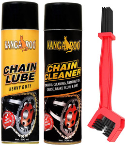 KANGAROO CL Chain Lube and Cleaner Spray 500 ML Each With Chain Cleaner ...