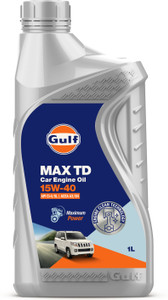 Gulf MAX TD 15W40 API CI-4/SL, ACEA A3/B4|Petrol, Diesel SUV, MUV ...