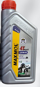 MAXMOL Sae 20W-40 4T Plus Jaso Ma2/Api Sn BS- 6 Stroke Engine oil Full ...
