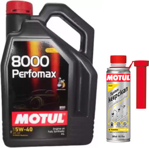 MOTUL 8000 PERFOMAX 5W40(4lit)+SYSTEM KEEP CLEAN DIESEL(300ml)Combo ...
