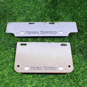 Alpha ten Number Plate Led For Royal E.nfield Bullets, Silver Color ...