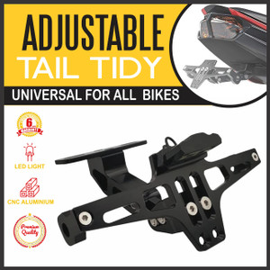 Moto Genius CNC Adjustable Foldable Tail Tidy | Bike Number Plate ...