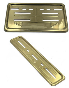 SRPHERE Bike Golden GOLDEN NO PLATE FRAME FOR PULSAR 150 Bike Number ...