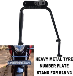 Aklin Boky WHEEL NUMBER PLATE STAND FOR R15 V4 Bike Number Plate Price ...
