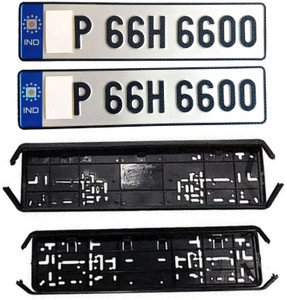 JBMRACTIVITY Pack Of 2 Bike Number Plate Frame (Standard Size for All ...