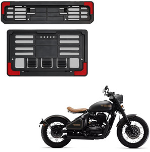 JMA TRADING Plastic Number Plate Holder with Red Corners for Jawa Perak ...