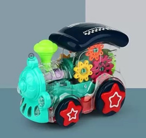 Kids Transparent Toy Train/Electric Train/Battery Operated Toy with ...
