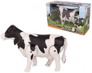 IndusBay Battery Operated Light sound Walking Cow Toy for Kids ...
