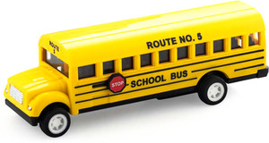 TOYZTREND School Bus Miniature Pull Back Toy (4770) - School Bus ...