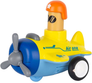 NIYANETAIL Cute Transport Push-N-Go Play Set Friction Powered Plane ...